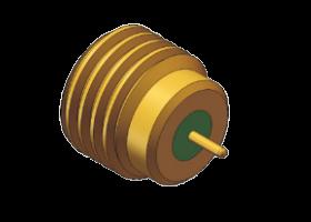 China 50Ω Hermetically Sealed SMPM Male Bulkhead RF Coaxial Connector 0.3MHz-40GHz 170V for sale