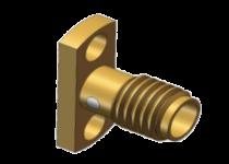 China Stainless Steel SSMA Female RF Coaxial Connector with Copper Alloy Conductors and PTFE Insulators for High-Frequency Performance for sale