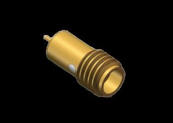 China Hermetically Sealed 50Ω Copper Alloy Bulkhead SSMA Female Mini SMA Jack RF Coaxial Connector 18GHz 50Ω for sale