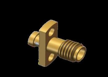 China 18GHz 50Ω SSMA Female Mini SMA Jack 2 Hole Flange Mount RF Coaxial Cable Connector Mating for CXN3506 Flexible Cable for sale