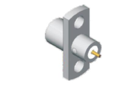 China Stainless Steel SMP Male Half Detent Planel Mount SMP Plug 2 Hole Flange Mount Limited Detent Frequency Up To 18GHz for sale