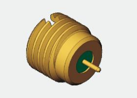 Китай 50Ω Герметичный ВЧ коаксиальный разъем SMPM типа «вилка-перегородка» 0,3 МГц-40 ГГц 170 В продается