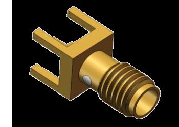 China SSMA Through hole PCB mount connector Frequency Range DC 18GHz solution for Signal transmission and Satcom for sale