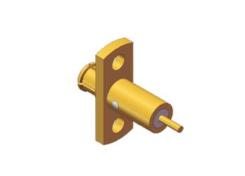 China 18GHz Copper Alloy SMP Female Flange Mount RF Coaxial Connector for Precision RF Connections for sale