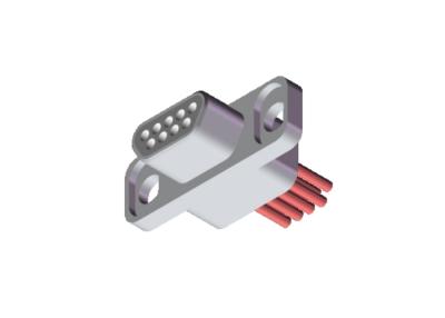 China Micro Rectangle MDM D Sub 9 Pins Connector Hermetic Sockets for sale