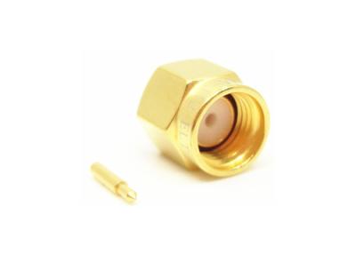 Cina Collegamento maschio SMA RF dorato resistente per antenna a microonde cavo RG405 in vendita