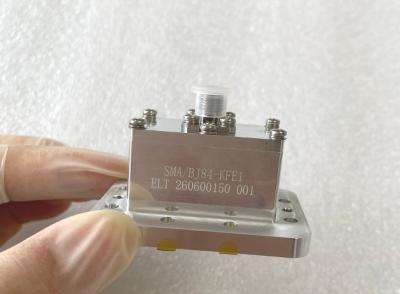 China Waveguide to Coaxial Adapter with Waveguide Port WR112 (BJ84）to SMA Female Adapter End Lauch Frequency 6.57GHz~9.99GHz for sale