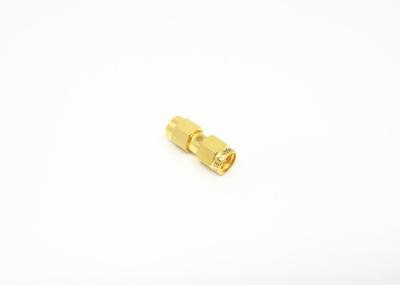 China 50 Ohm Brass RF Adapter SMA Straight Male to Male Coaxial Connector for sale