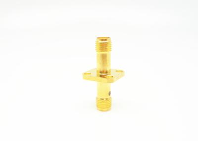 Китай Золото покрыло 4 мужчины соединителя СМА РФ держателя фланцов отверстий прямых 50Охм к мужскому переходнику продается