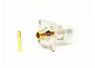 China Female TNC Bulkhead Connector 4 Holes Flange Mount RF Solder Connector for sale