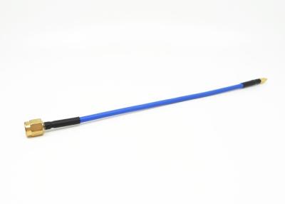 China 50ohm RF Cable Assemblies RPSMA Male to MMCX Male Connector with 2# Semi-rigid/Semi-flexibleCable for sale