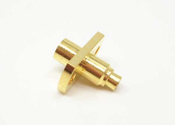 2 tipo diritto di impedenza del connettore 50Ω del supporto MCX rf del pannello della flangia del foro