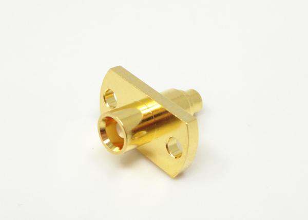 2 tipo diritto di impedenza del connettore 50Ω del supporto MCX rf del pannello della flangia del foro
