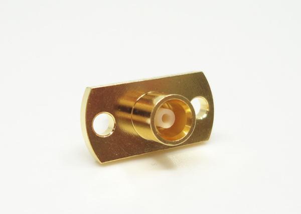 2 tipo diritto di impedenza del connettore 50Ω del supporto MCX rf del pannello della flangia del foro