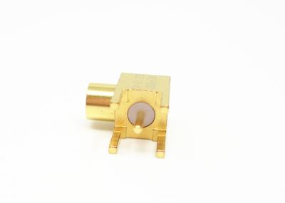 Cina Femminile Socket Cable Coaxial Connectors MCX Mini Coax Connectors PCB Panel Mount in vendita