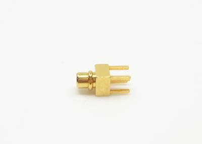 China Staight PCB Circuit Board MMCX Small Coaxial Cable Connectors 50Ω Impedance for sale