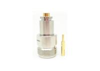 China Bulkhead Nickel Plated N Type RF Connector Threaded Coupling Coaxial Connector for sale