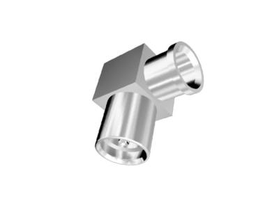 China Right Angle MMCX Female Connector , Micro Miniature RF Connectors Compact Size for sale