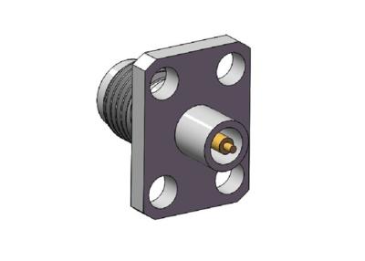 中国 2つの穴はまっすぐなRF同軸コネクタ2.92mm SMKシリーズ女性フランジを付けたようになる 販売のため