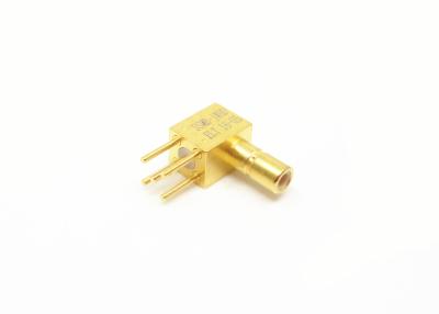 China Male Plug Right Angle Mini SMB RF Coaxial Connector for sale