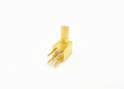 China Male Plug Right Angle Mini SMB RF Coaxial Connector for sale