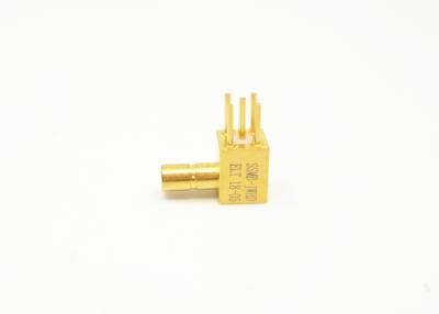 China Male Plug Right Angle Mini SMB RF Coaxial Connector for sale