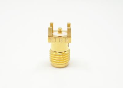 China Rechte 1,13 Nm SMA vrouwelijke jackconnector voor PCB-randmontage Te koop