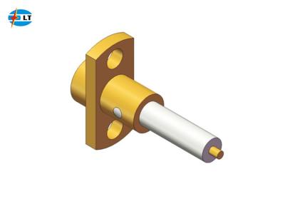 Cina connettore di SMP rf del maschio del supporto della flangia di doratura di 50Ohm ROHS in vendita