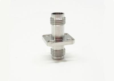 Cina Femmina di MMW 1.85mm all'adattatore diritto di acciaio inossidabile rf della flangia del foro della femmina 4 in vendita