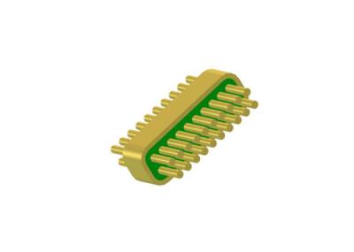 China Diameter 0.4mm 20 Pins In 2 Rows Hermetic Header With Gold Wire Bonding Surface for sale
