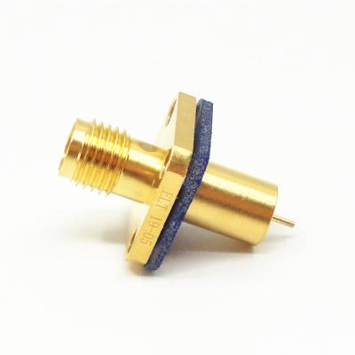 Chine Bâti hermétique de trou du connecteur femelle quatre du joint SMA d'auget de verre à vendre