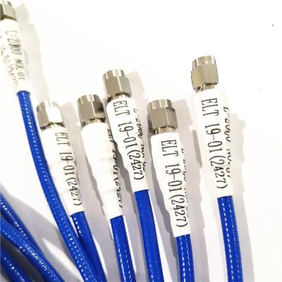 중국 니켈은 케이블 MF147A/MF147B Diameter=0.93mm으로 SMA 말레 스테인레스 강 길이 2000 밀리미터를 도금처리했습니다 판매용