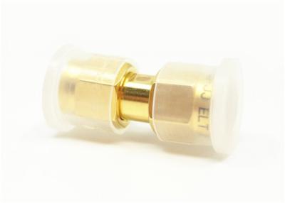 China 50Ω Brass Gold Plated SMA RF Adapter Beryllium Bronze Contacts for sale