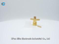 Female 2 Holes Flange Mount SMA RF Connector Gold Plated 50Ohm