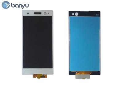 Cina Bianco LCD di vetro della sostituzione dello schermo di Sony di multi tocco 5,5 pollici di Xperia C3 di Assemblea dell'affissione a cristalli liquidi in vendita