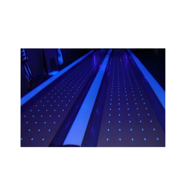 Quality Indoor Sports Equipment Synthetic Bowling Lanes with Various Glow Patterns and for sale