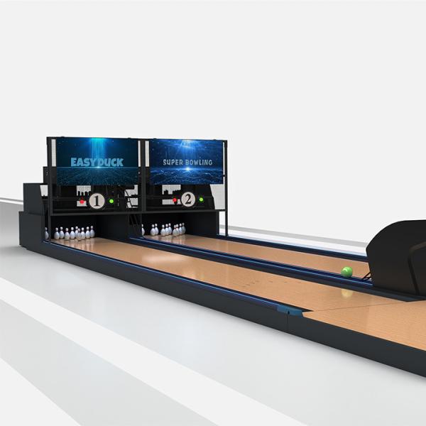 Quality Entertainer Center Bowling Lanes with Bowling Ball Return Motor and Durable Pins for sale