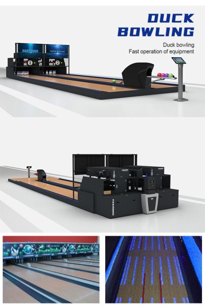 Quality Entertainer Center Bowling Lanes with Bowling Ball Return Motor and Durable Pins for sale