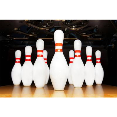 Cina Pignone da bowling cilindrico bianco di taglia standard a caldo con struttura resistente e robusta in vendita
