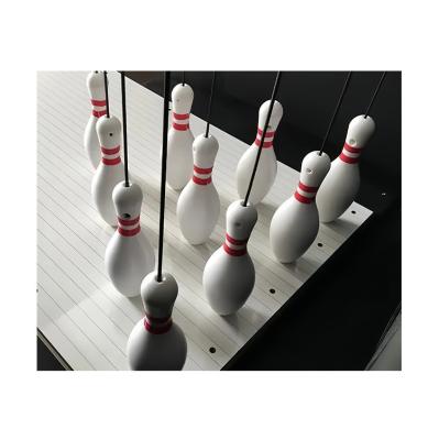 China Easy to Knock Down 3.8lb Durable White Bowling Pin Smooth Surface and Neatly Arranged for sale