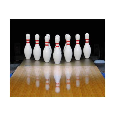 China Customizable Bowling Pin with Durable Flat Bottom and Slightly Narrower Neck for sale