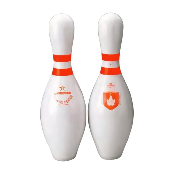 Smooth Surface Ten Pin Bowling with Dense and Hard Material Ergonomic Shape White