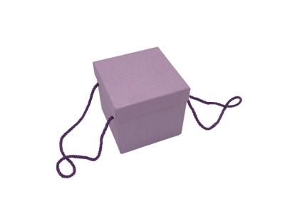 Caratteristica riciclabile d'imballaggio della maniglia squisita del cotone del contenitore di regalo di carta elegante