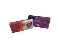 China Luxury Rectangular Chocolate Presentation Boxes with Ribbon & Window - Custom Sizes 800-1200g Materials - 300,000pcs Monthly Capacity for sale
