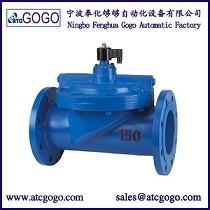 China Large flow water flange solenoid valve cast iron 4 inch 5 inch 6 inch 8 inch for sale