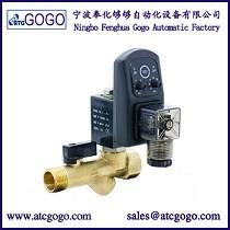 China timer solenoid valve auto drain valve brass famale pipe 1/2 inch for sale