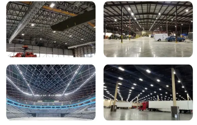 CE/RoHS/ETL 200lm/W Energy Saving 50% with Intelligent Control Linear Highbay Light for Workshop Warehouse Supermarket Shopping Malls