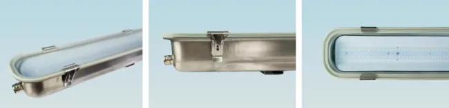 IP66 Ik08 2FT 4FT 5FT Waterproof Dustproof Robust Aluminum Linear Light 25W 35W 45W 50W 65W 75W LED Stainless Steel Waterproof Lamp LED Tri Proof Light
