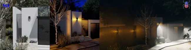 4W Outdoor Waterproof IP65 LED Dusk to Dawn Outdoor Lighting Security Lights Garden Light Solar Wall Light with Remote Control