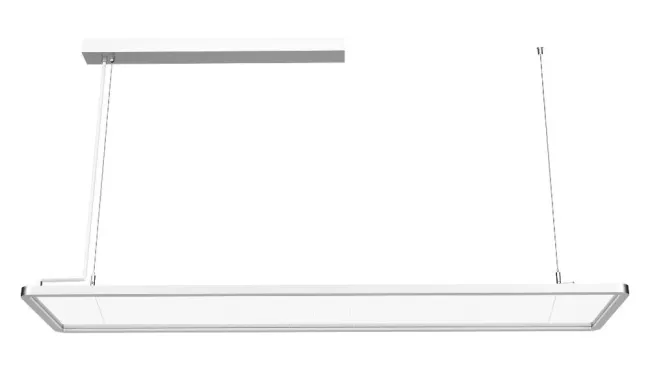 OEM ODM Mirrow Round Corner Hanging Commericial Residential High End Class Anti Glare 4FT 5FT 50W 60W Dali Dimmable LED Pendent Lamp LED Panel Light for Office